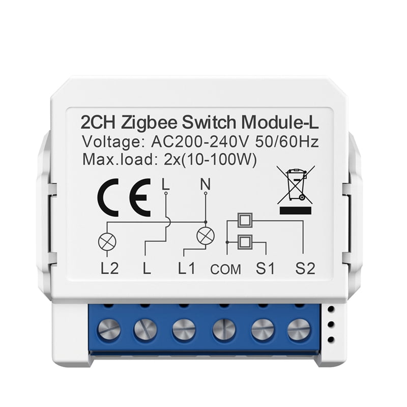 Tuya Zigbee 3.0 Smart Single Fire Switch Module Two-Way Control Support ...