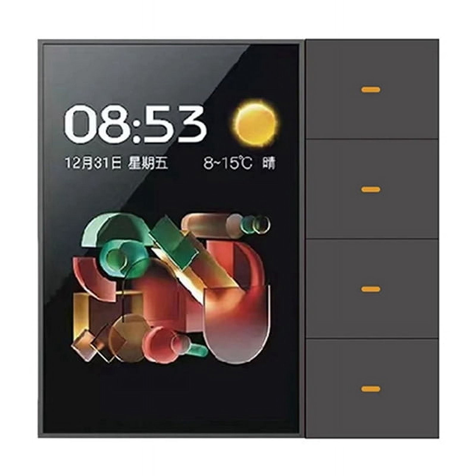 Tuya Zigbee 3.5 Inch Smart Wall Switch Touch Screen 4 Groups 8-Way ...