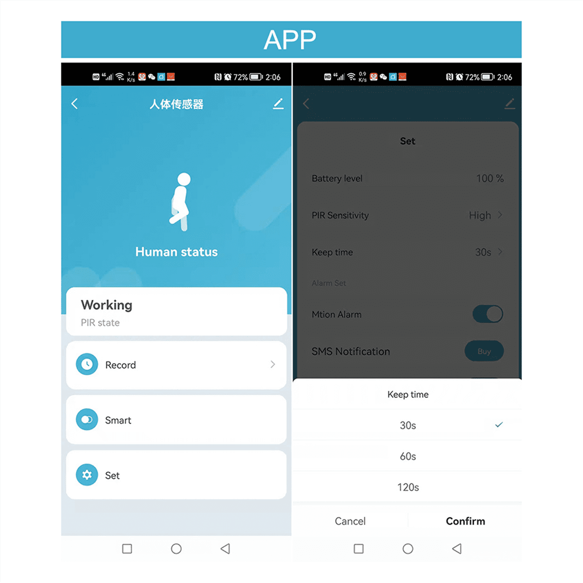 Tuya Zigbee PIR Motion Sensor Human Body Motion Sensor Smart Security ...