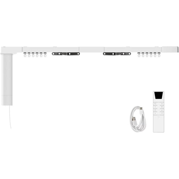 Tuya Zigbee Smart Curtain Motor with Motorized Track, Built-in Battery ...