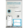 Tuya Zigbee Temperature Humidity Sensor Mini LCD Digital Display APP Remote Control Thermometer ...