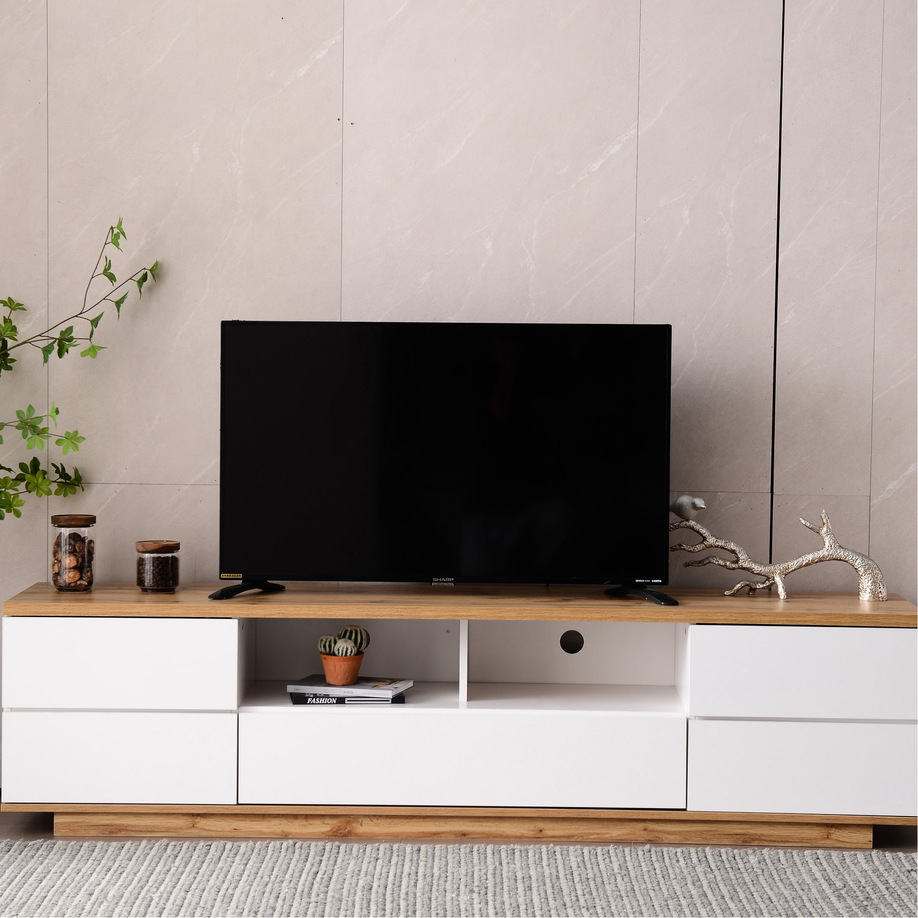 Tv Cabinet For Living Room And Bedroom: Up To 80" Tvs, , Color Matching ...