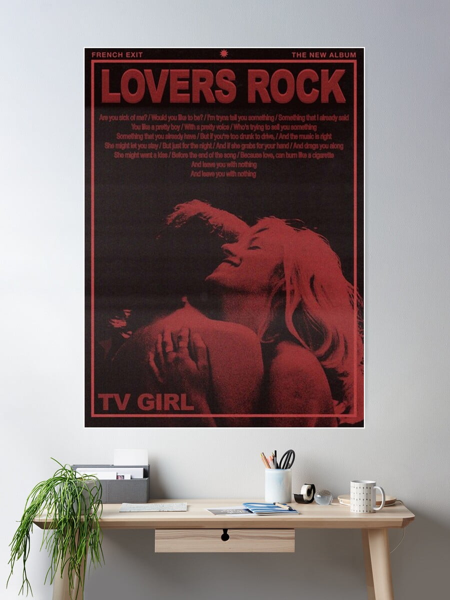 Tv Girl Lovers Rock Poster Wall Art, Modern Wall Decor For Living Room ...