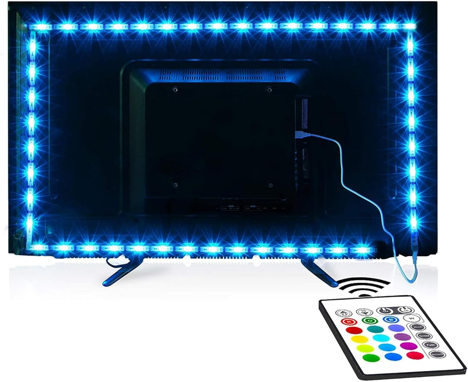 Tv Led Backlight, 16.4ft Led Strip Lights for 75-85in Tv, Tv Lights kit ...