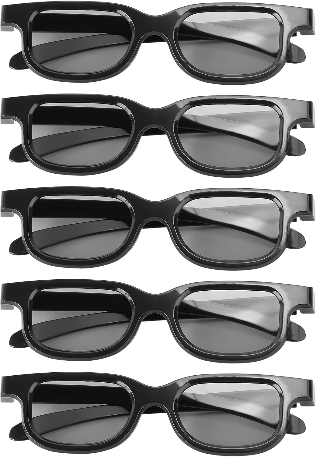 Tv Projector 5 Pairs 3D Viewing Glasses for Movies Game Ultra-Light 3D ...