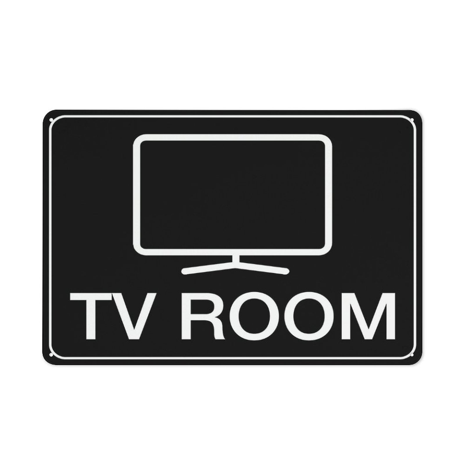 Tv Room Sign 8 X 12 Inches Rust Free Aluminum - Uv Protected ...