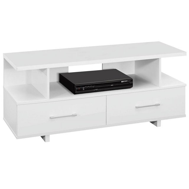 Tv Stand - 48"L, White With 2 Storage Drawers - Walmart.com
