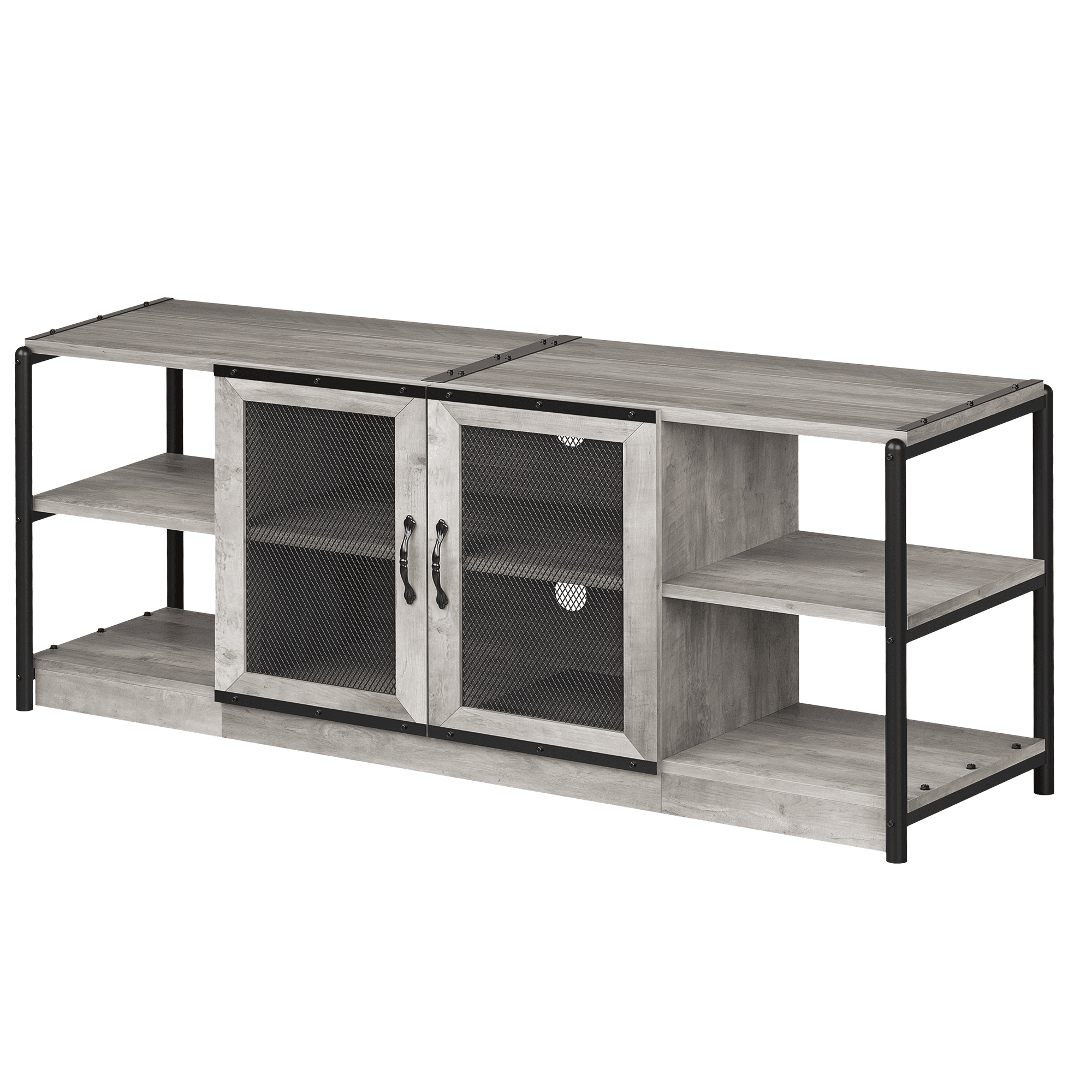 Tv Stand for 65+ Inch Tv, Entertainment Center with Storage Cabinet and ...