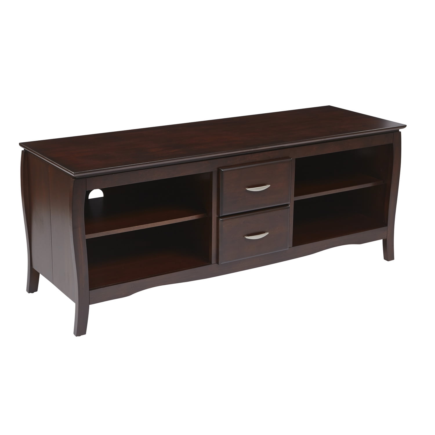 Tv Stand-Color:Walnut,Material:Solid Wood,Number of Items:EA,Size:60W x ...
