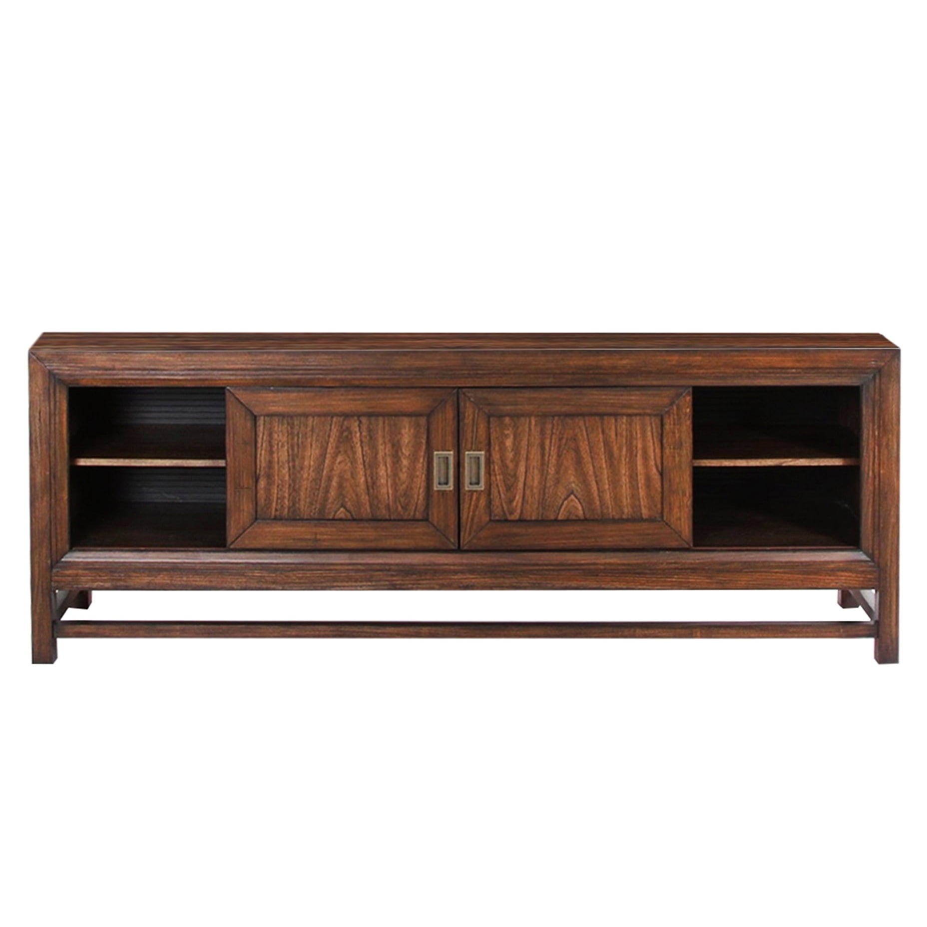 Tv Stand Console 74", Fits 85" Tvs, Rustic And Door Feature Finish ...