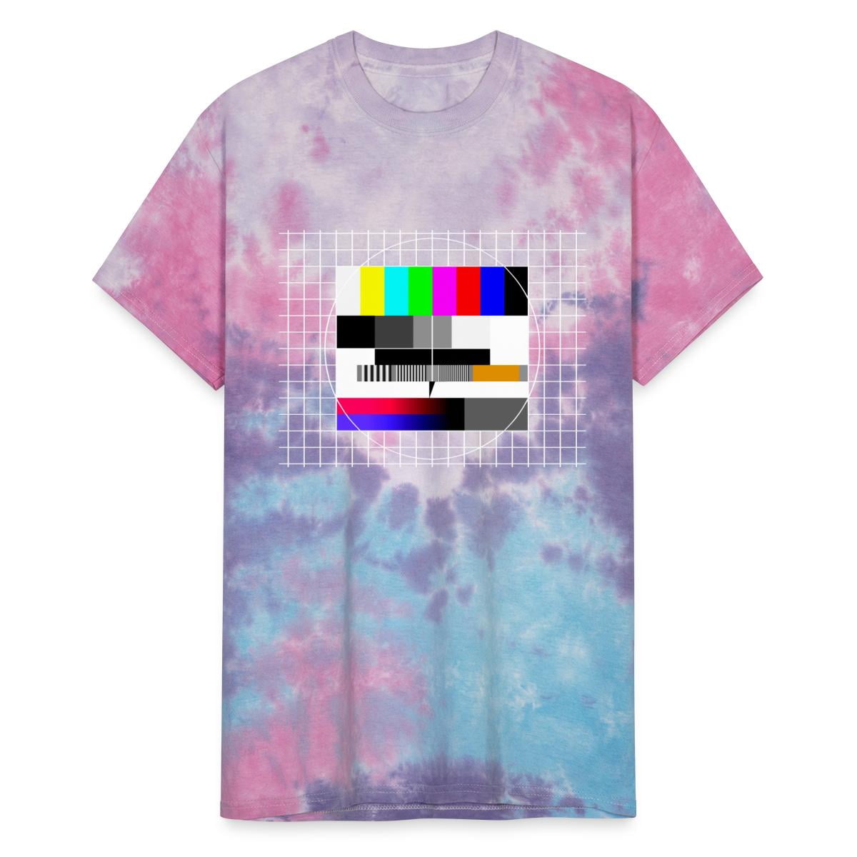 Tv Test Pattern 90S Party 80S Retro Motto Vintage Unisex Tie Dye T ...