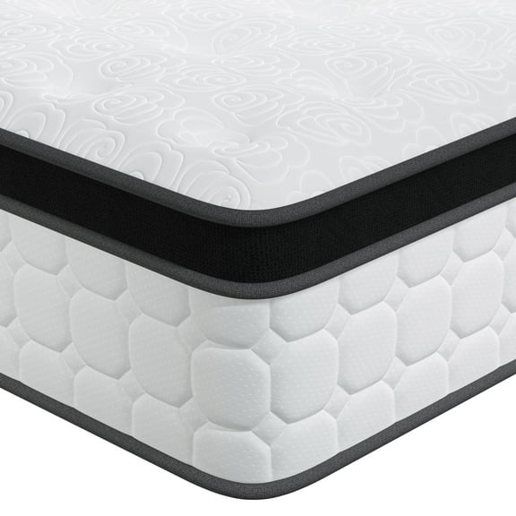 Queen Mattress,12 Inch Memory Foam Hybrid Mattresses in a Box with ...
