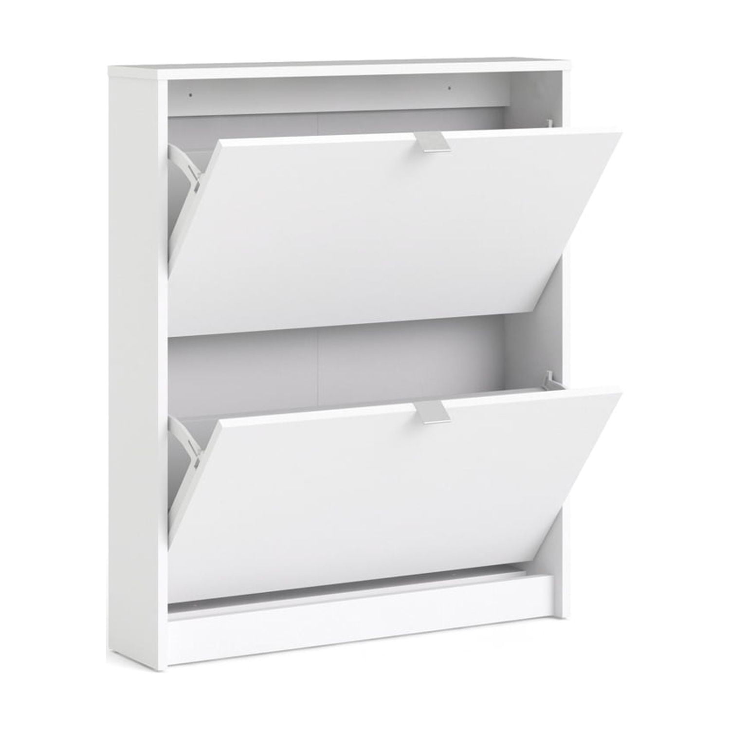 Tvilum Bright 2 Drawer Shoe Storage Cabinet, White - Walmart.com
