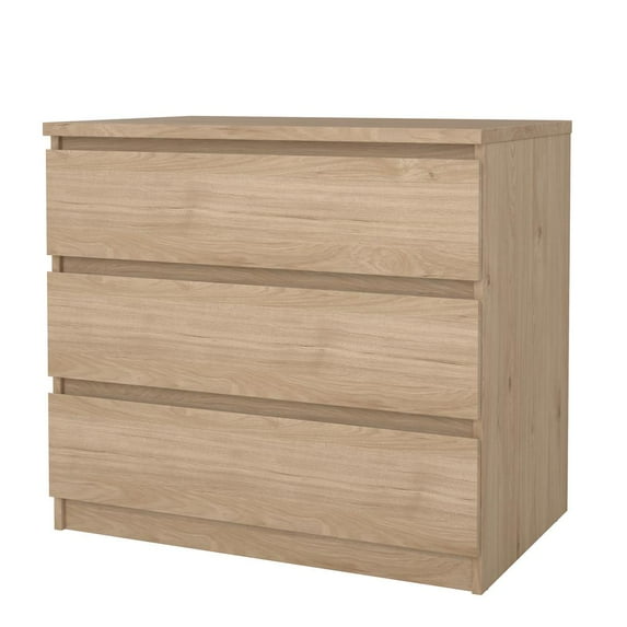 Tvilum Scottsdale 3 Drawer Chest Dresser for Adults, Jackson Hickory ...