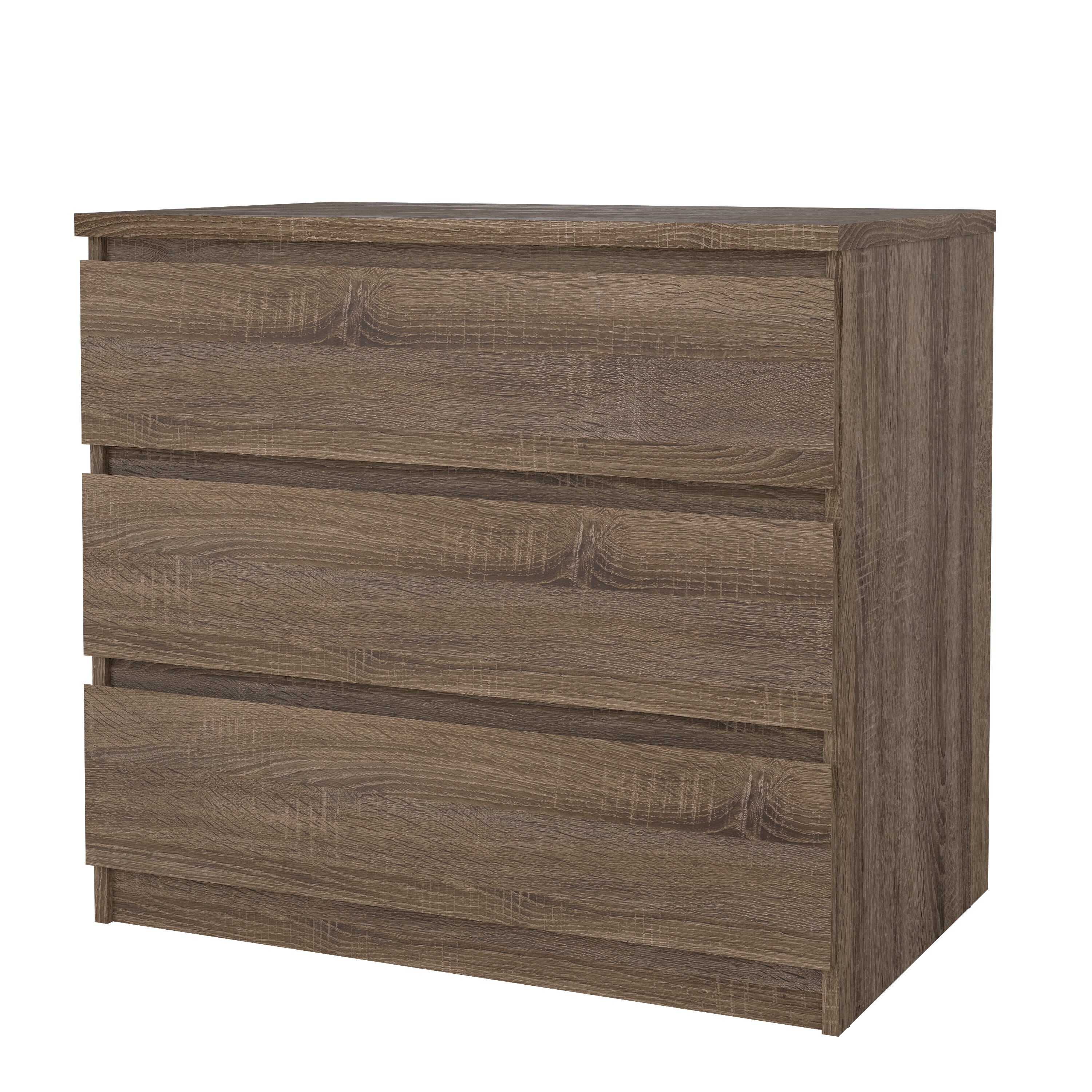 Tvilum Scottsdale 3 Drawer Chest Dresser for Adults, Truffle Oak ...