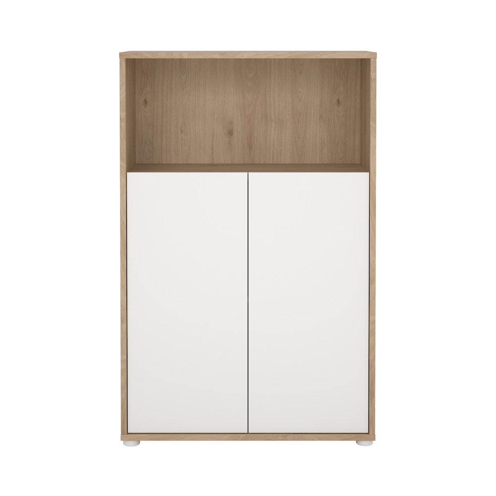 Tvilum Sign 3-Shelf Adjustable Home Office Bookcase with 2 Doors for ...