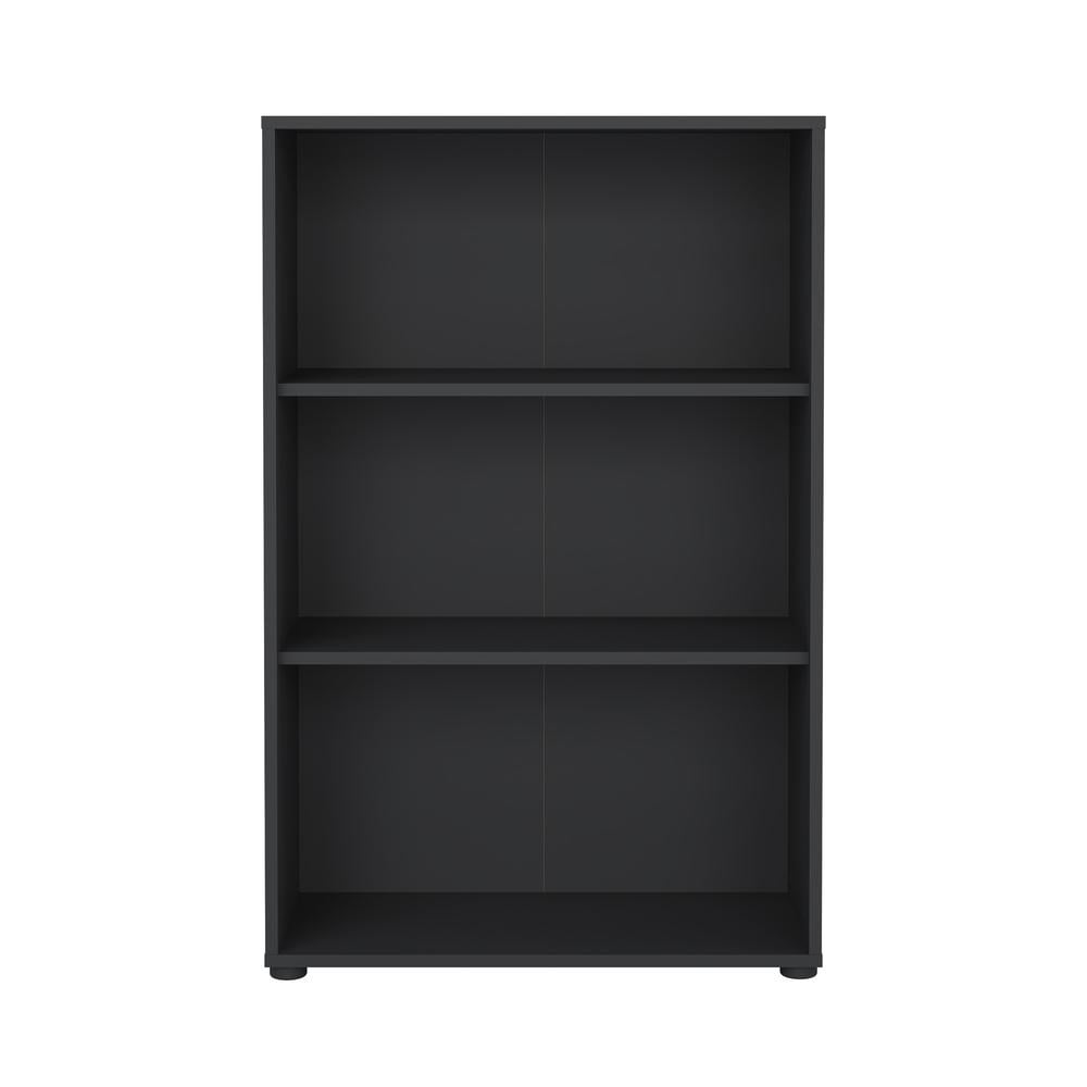 Tvilum Sign Adjustable 3 Shelf Bookcase for Adults, Matte Grey ...