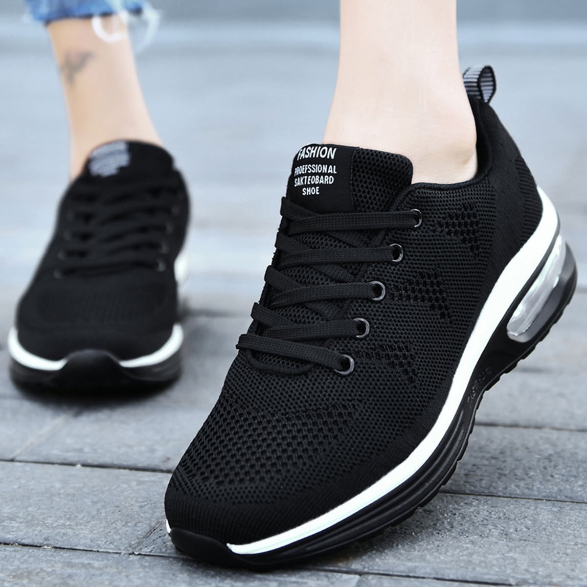 Tvtaop Women Sport Shoes, Breathable Knit Upper, Durable MD Sole ...