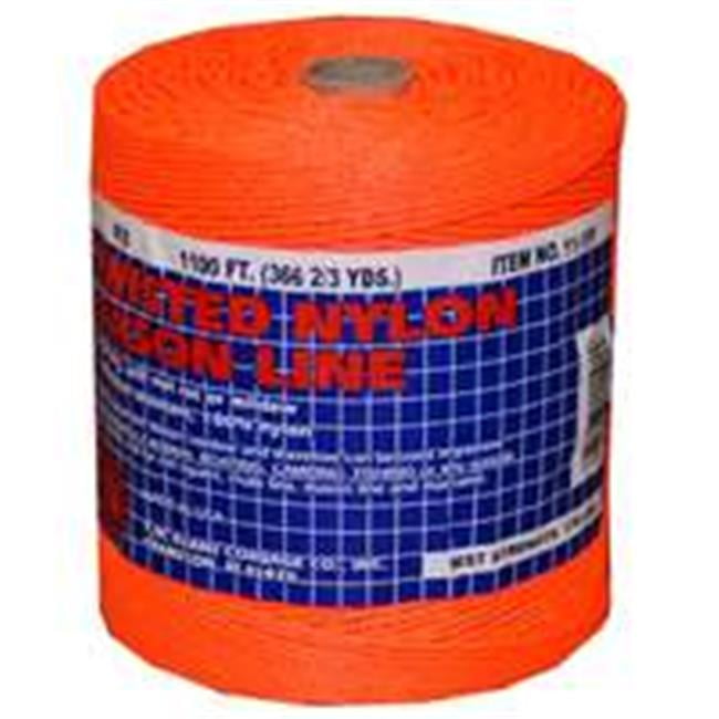 T.W. Evans Cordage Twisted Nylon Mason Line, Orange, 18 lbs, 1088 ft ...
