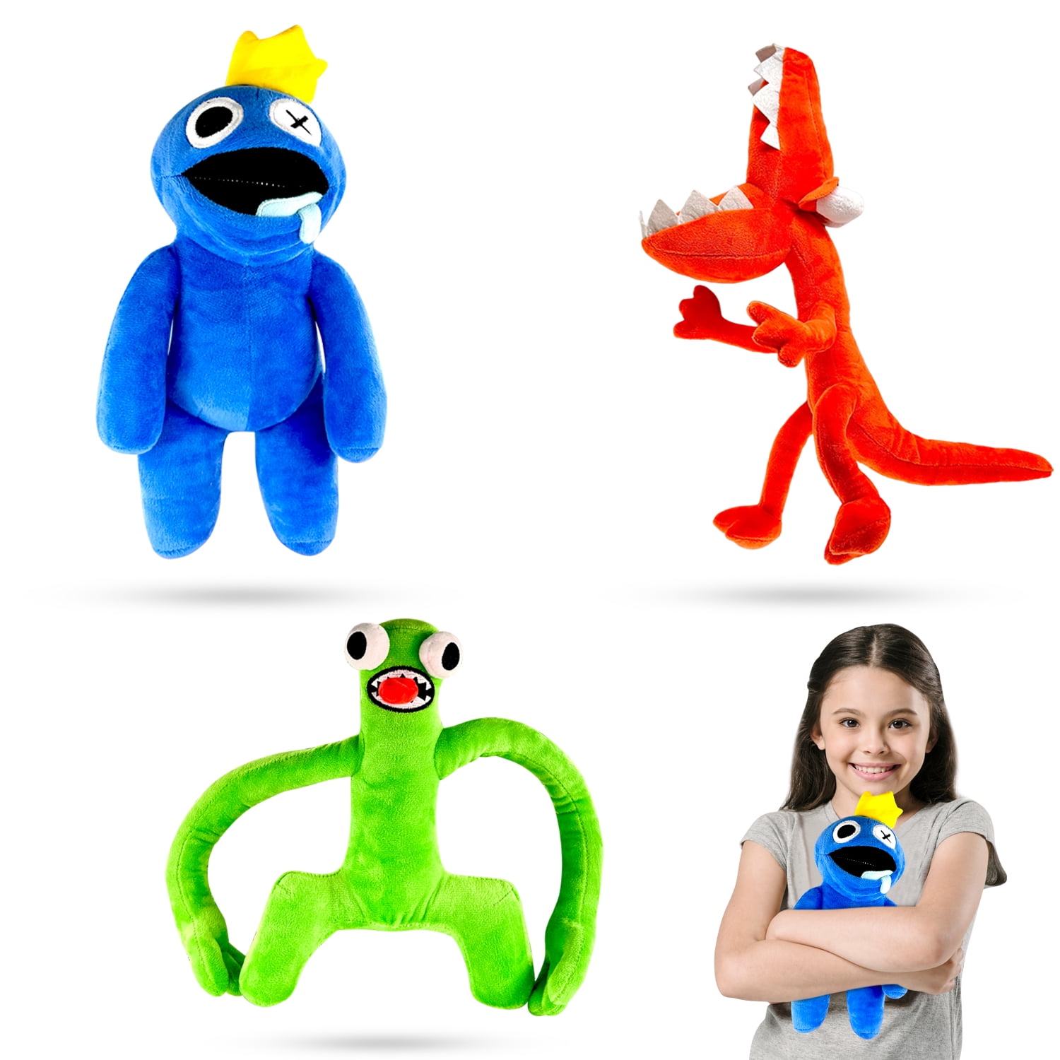 TwCare Rainbow Friends 3 Pack Plush Toy, Soft Stuffed Monsters ...
