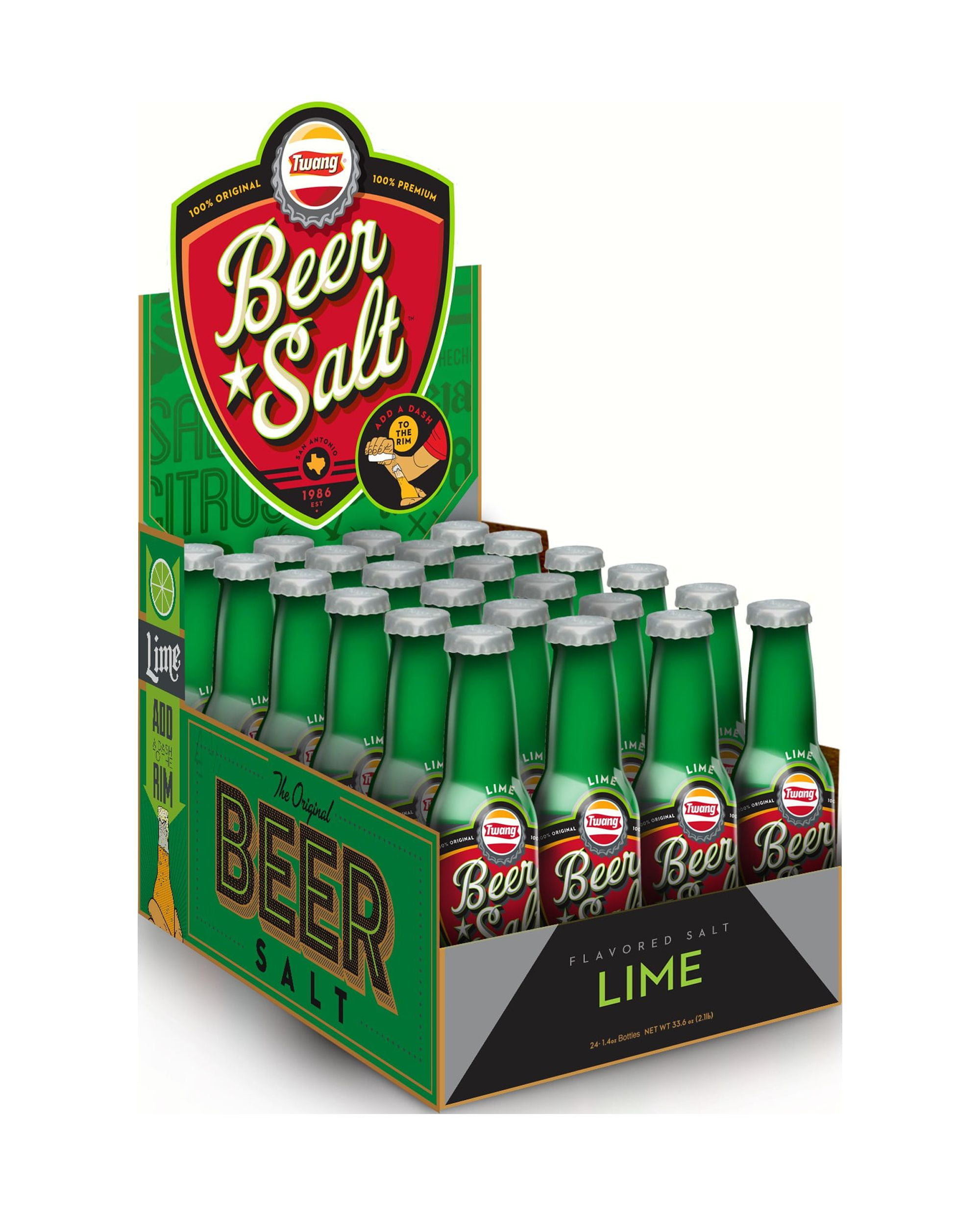 Twang Beer Salt Lime (24) 1.4oz Longnecks - Walmart.com
