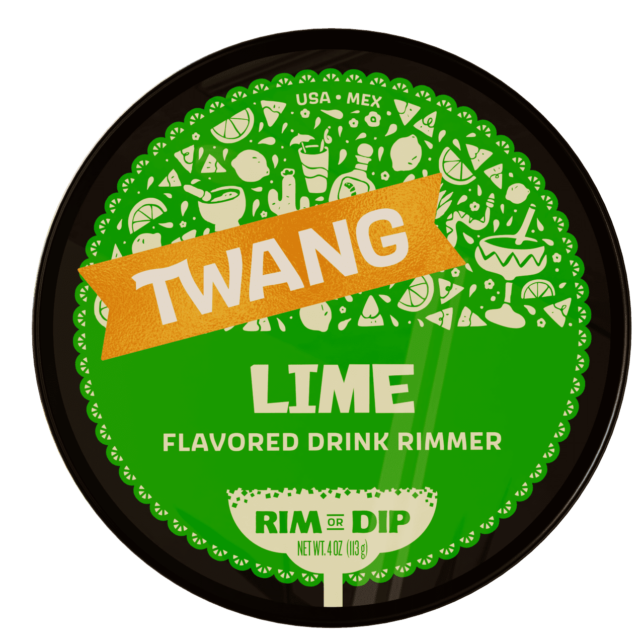 Twang Lime Flavored Drink Rimmer Salt, 4 oz, Gluten-Free Cocktail ...
