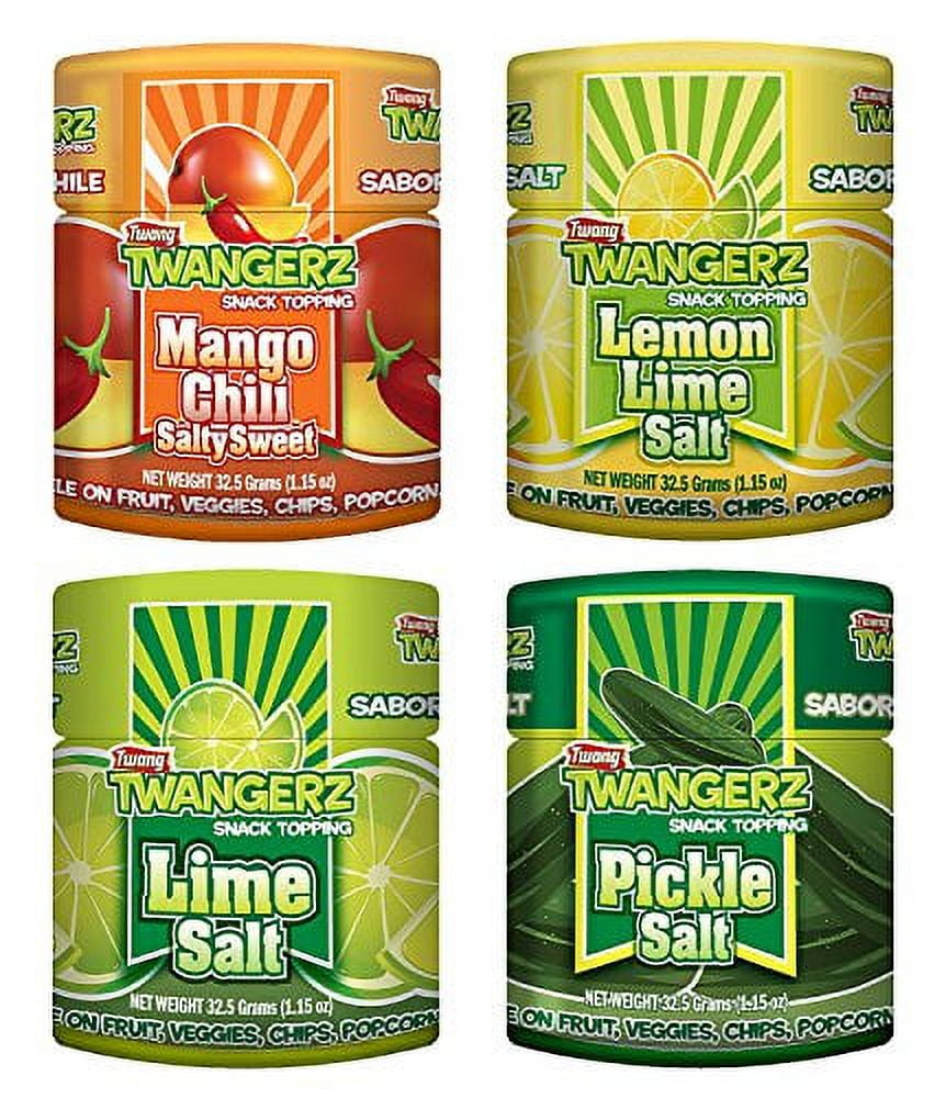 Twang Twangerz Flavored Salt Snack Topping - Lime, Lemon Lime, Mango ...