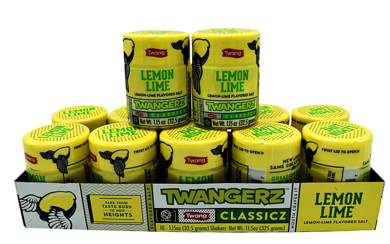 Twang Twangerz Lemon-Lime Flavored Salt Snack Topping, 1.15 oz. Bottles ...