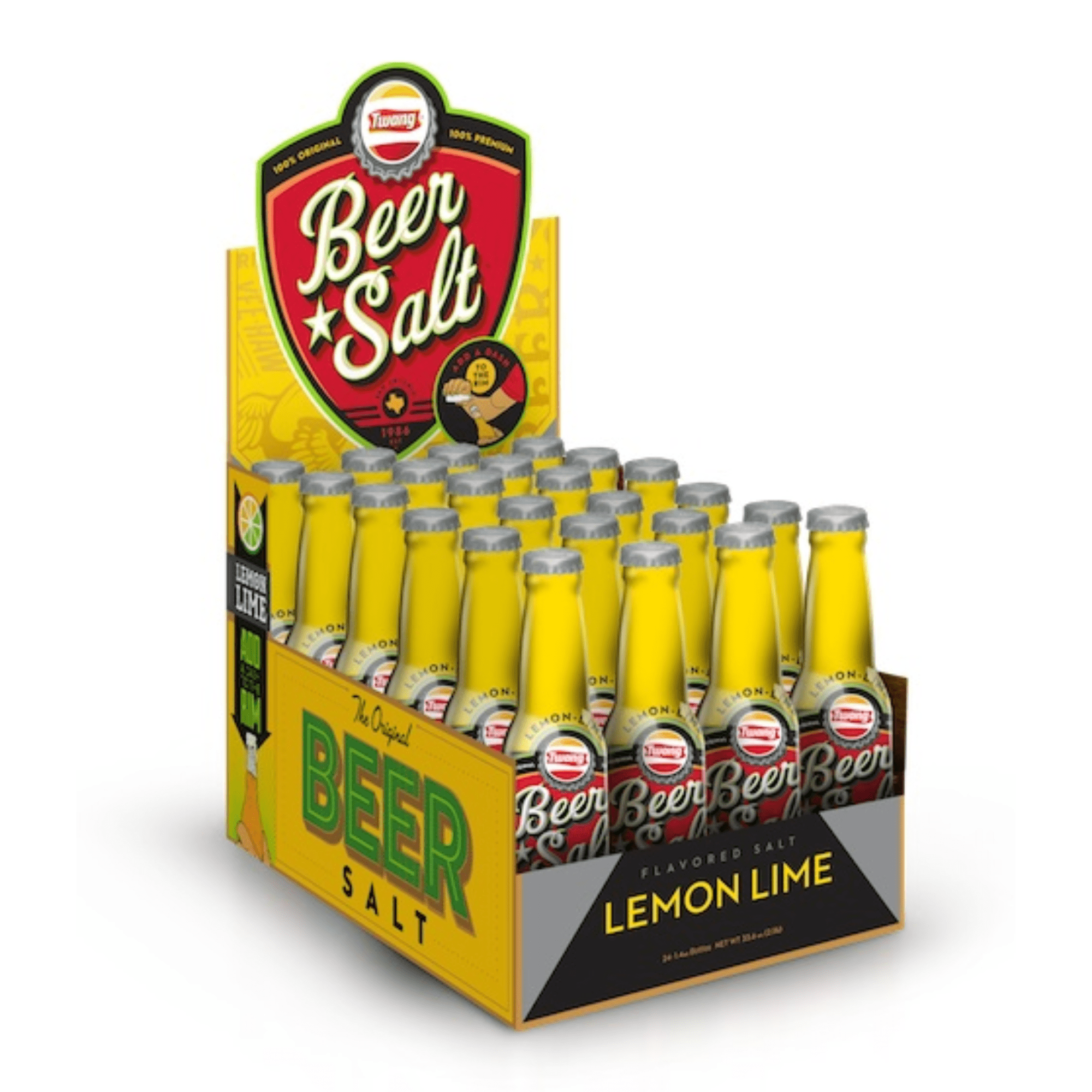 Twang the Original Beer Salt LEMON-LIME Flavor 1 Oz. Bottles Bulk 24 ...