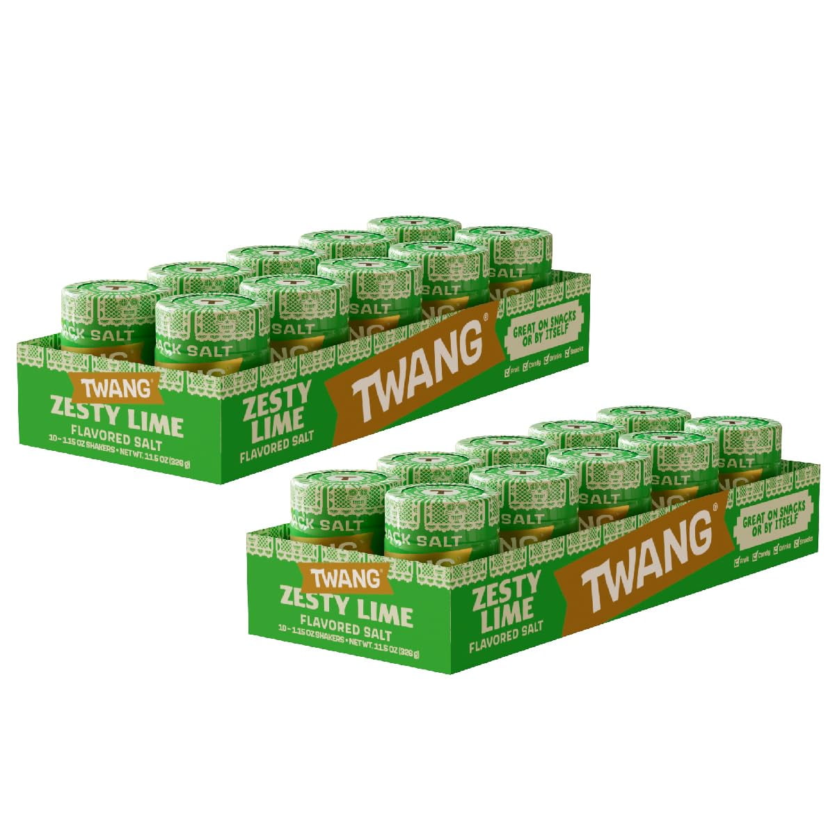 Twangerz Lime Seasoning Salt MFF30 Snack Topping, 1.15-Ounce Shaker ...