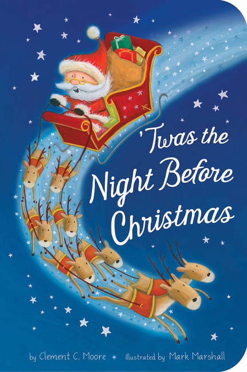 Twas the Night Before Christmas (Board Book) - Walmart.com