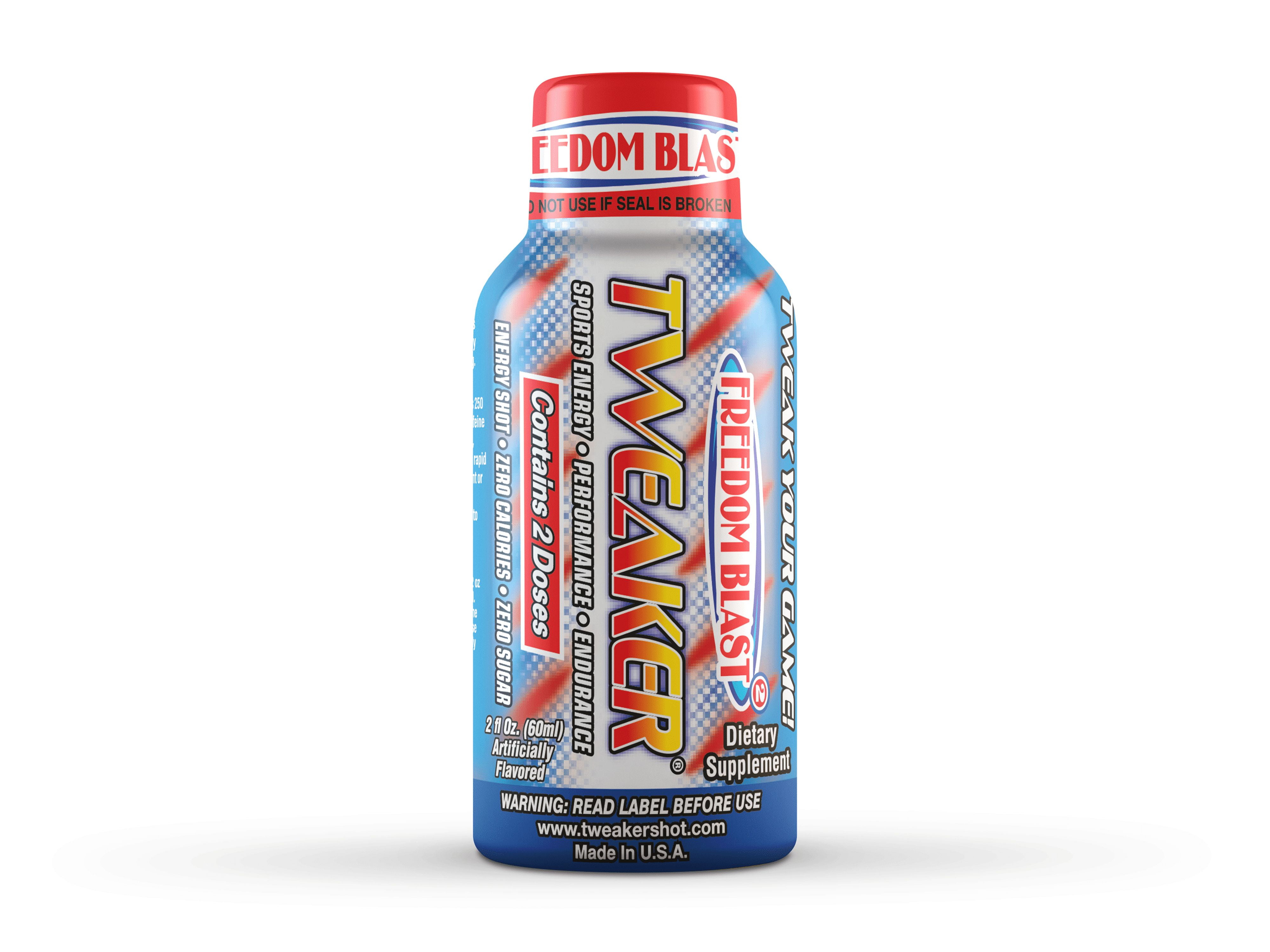 Tweaker Energy Shot, Freedom Blast, 2 fl oz, 1 Count - Walmart.com