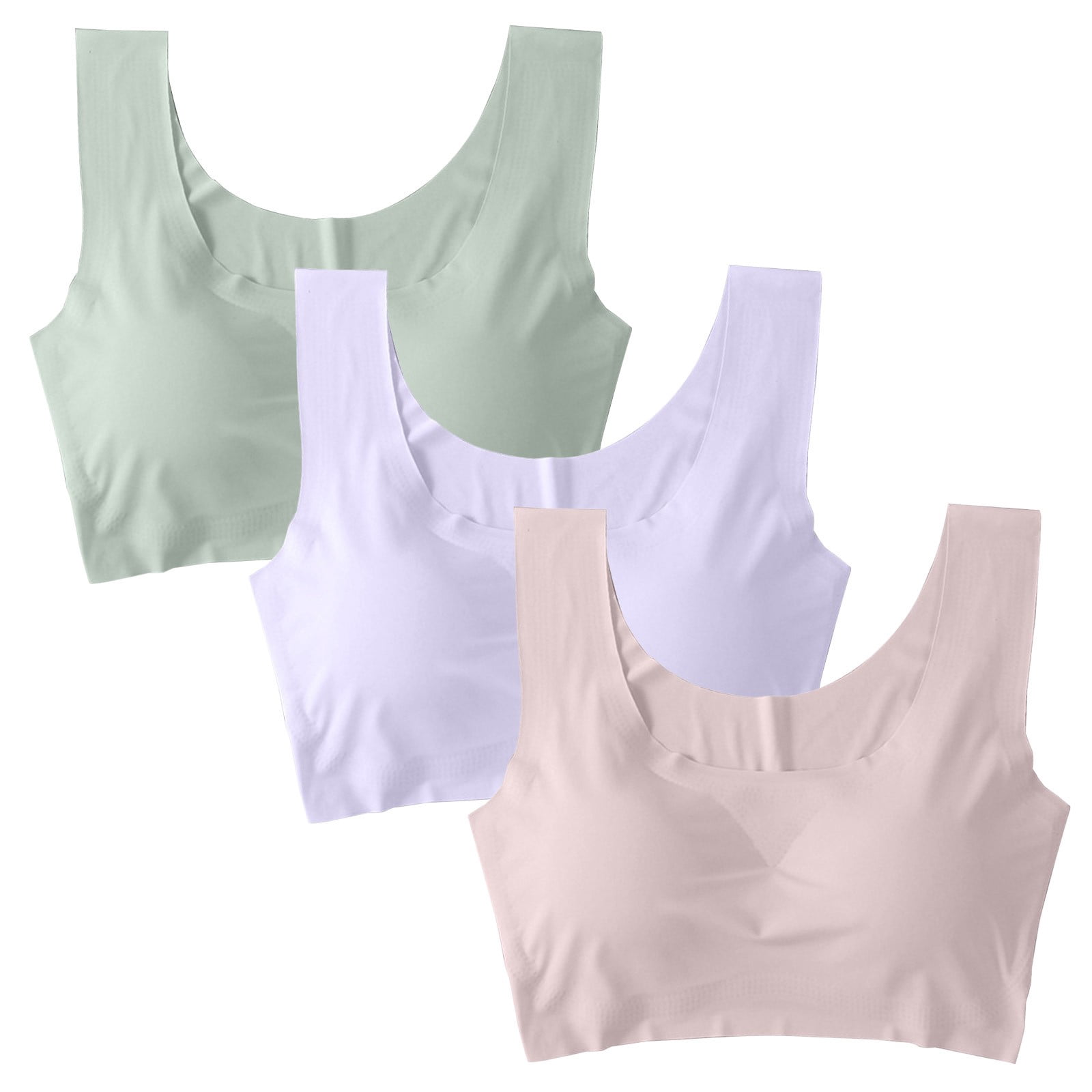 Tweang Chest Binder Yoga Bra Workout Tops for Women Strapless Push Up ...