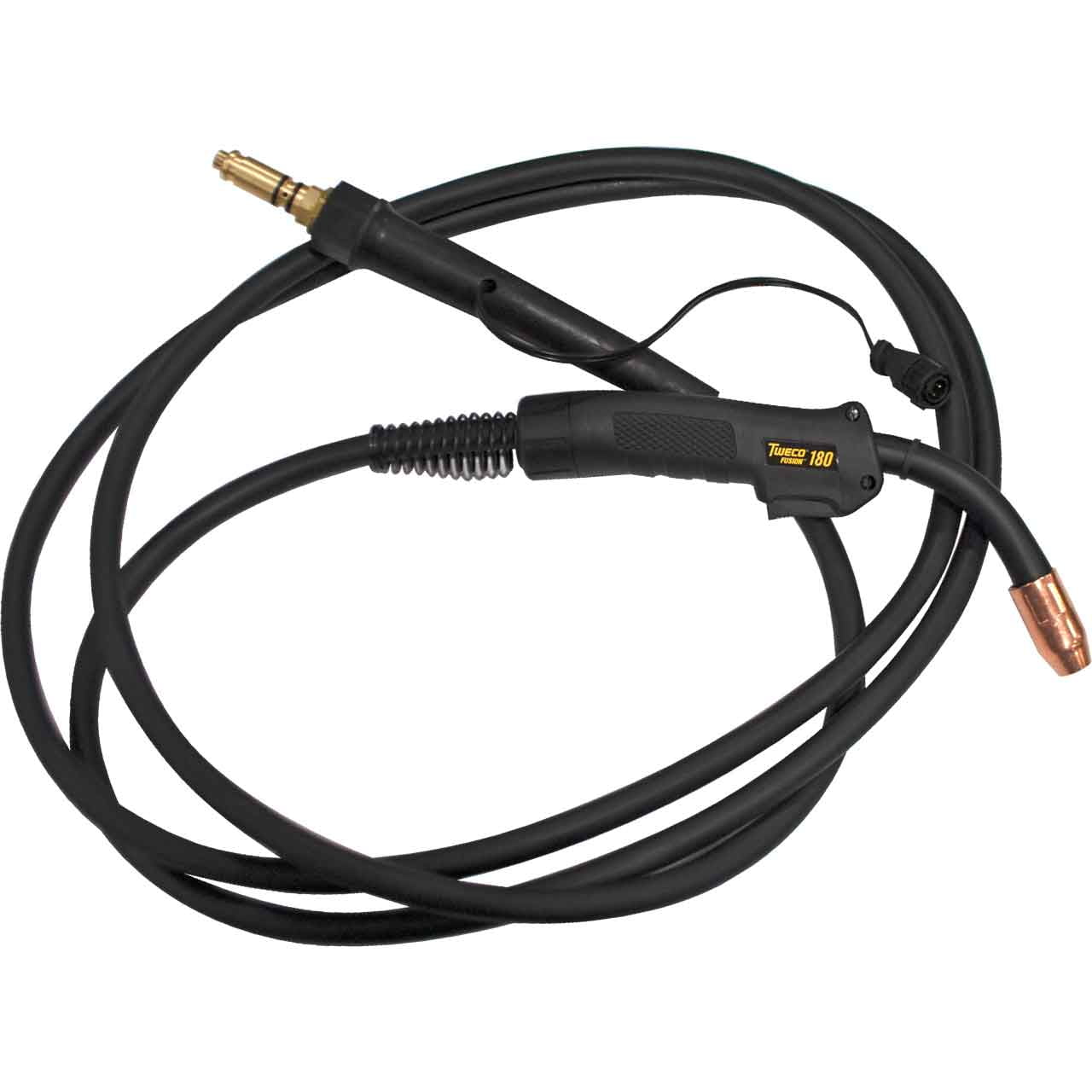 Tweco Fusion 180 Amp MIG Gun, 12 ft Length, Ergonomic Handle, Velocity ...