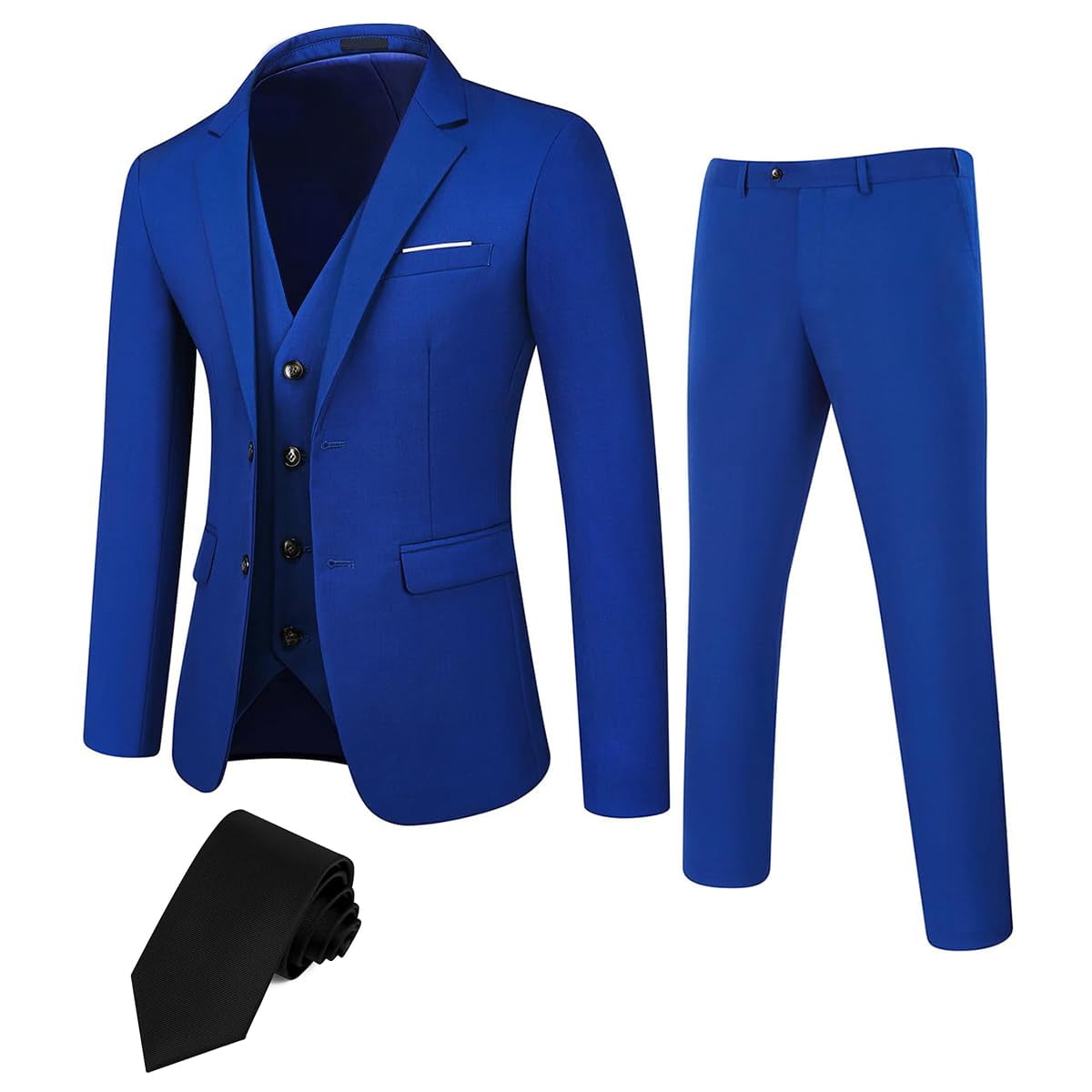 TweedLad Men's Business Suit Set Groomsmen Regular Fit-Tuxedo Jacket ...