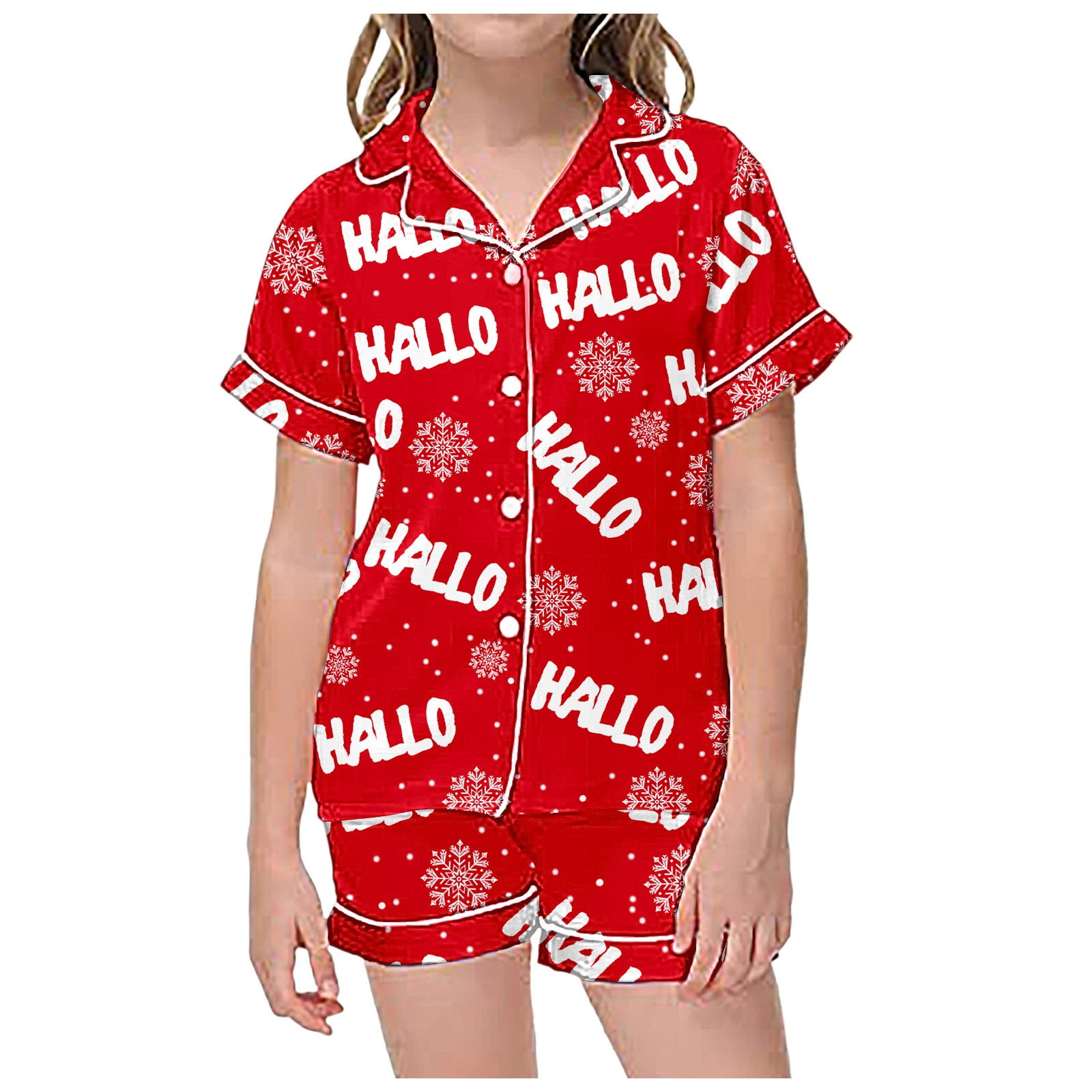 Tween Christmas Pjs Kids Gray Silk Satin Pajamas Set Long Sleeve 2 ...