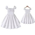 Tween Dresses Ruffle Sleeve Smocked Ruched A Line Girls Flowy Dress ...