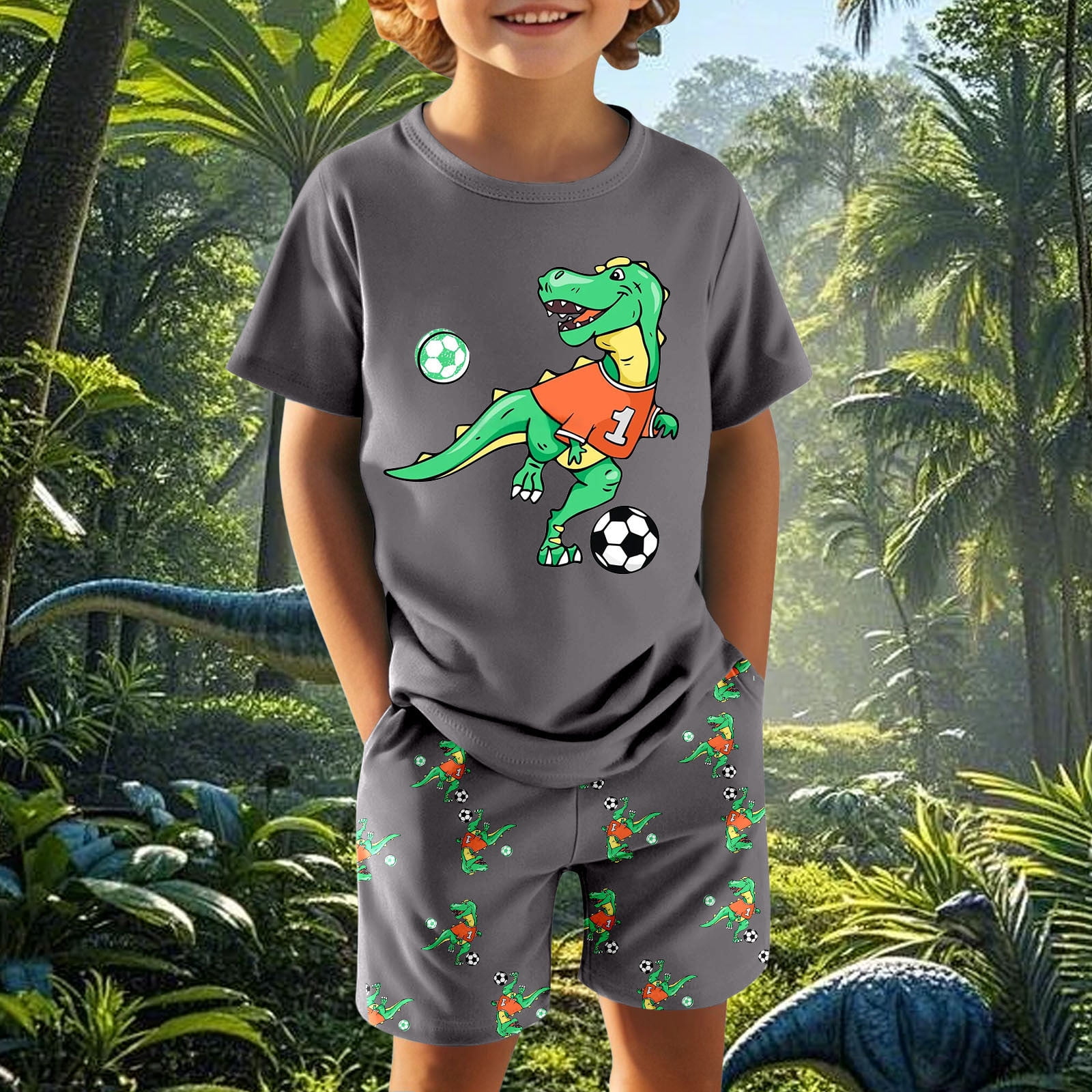 Tween Girl Satin Pajamas Set Animal Button Down Solid Tops T Shirt Set ...