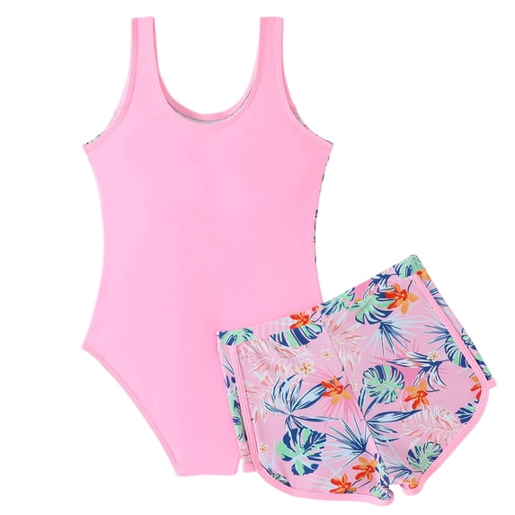 Tween Girls Bathing Suit Swimwear Summer Piece Slim Fit Beach Two Piece ...