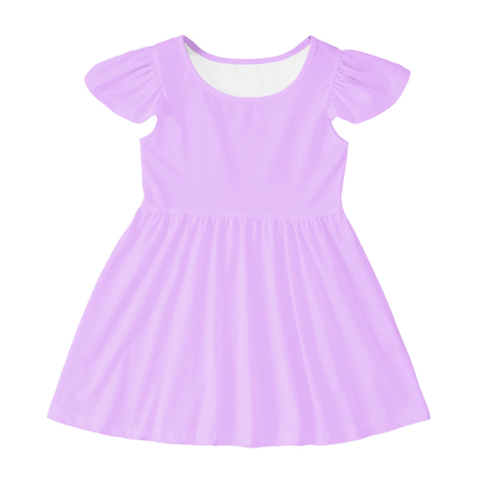 Tween Girls Summer Dress Flutter Sleeve High Low Flower Girl Dress ...