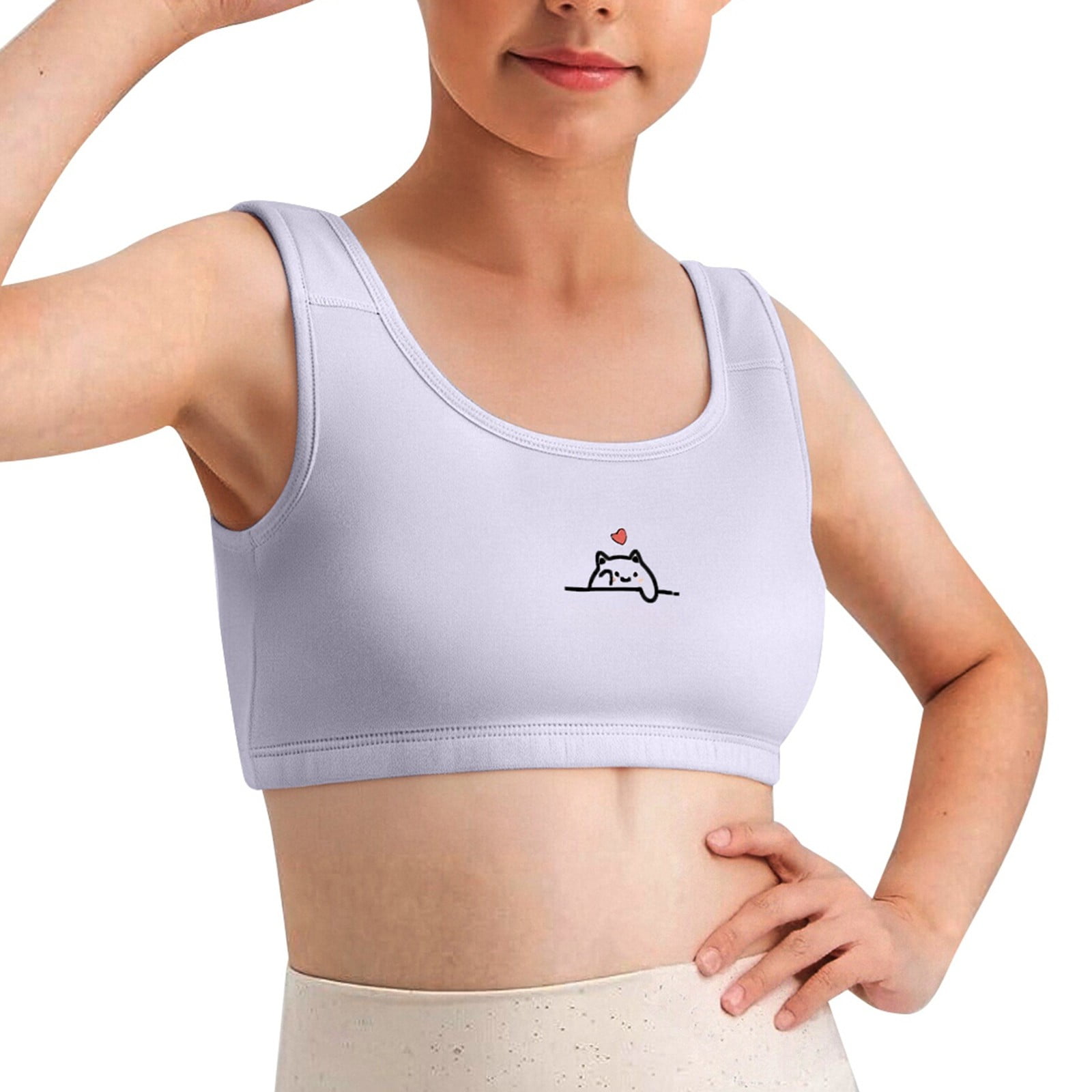 Tween Girls Underwear Training Bra Soft Support Seamless Bralette ...