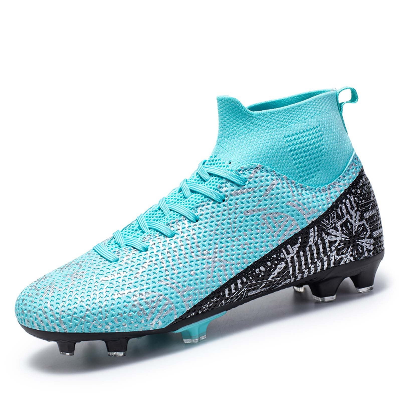 Tween High Top Cleats Boys Sneakers Football Athletic Shoes With Firm ...