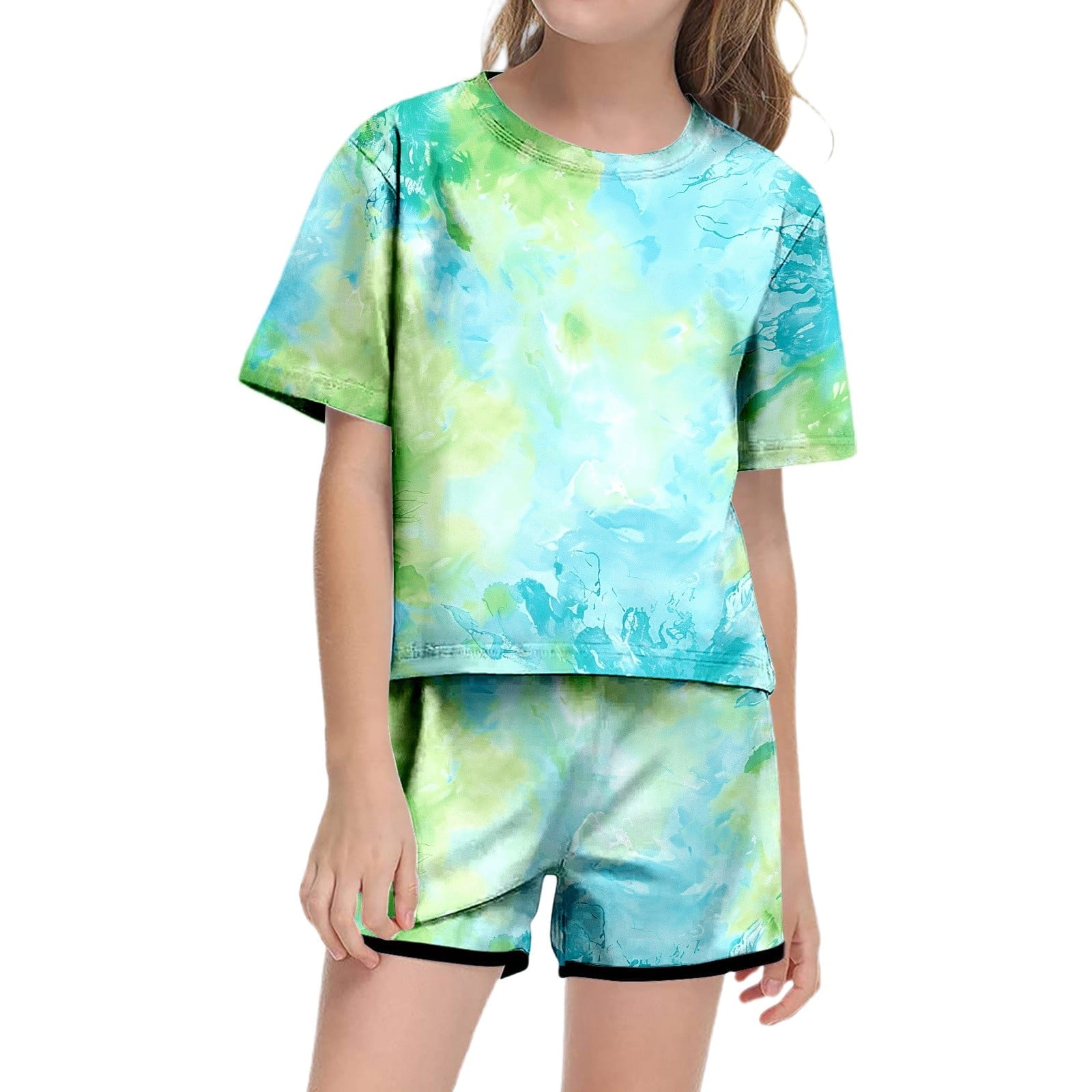 Tween Pajamas Set Gradation Crewneck Soft Comfort Sleepwear Loungewear ...