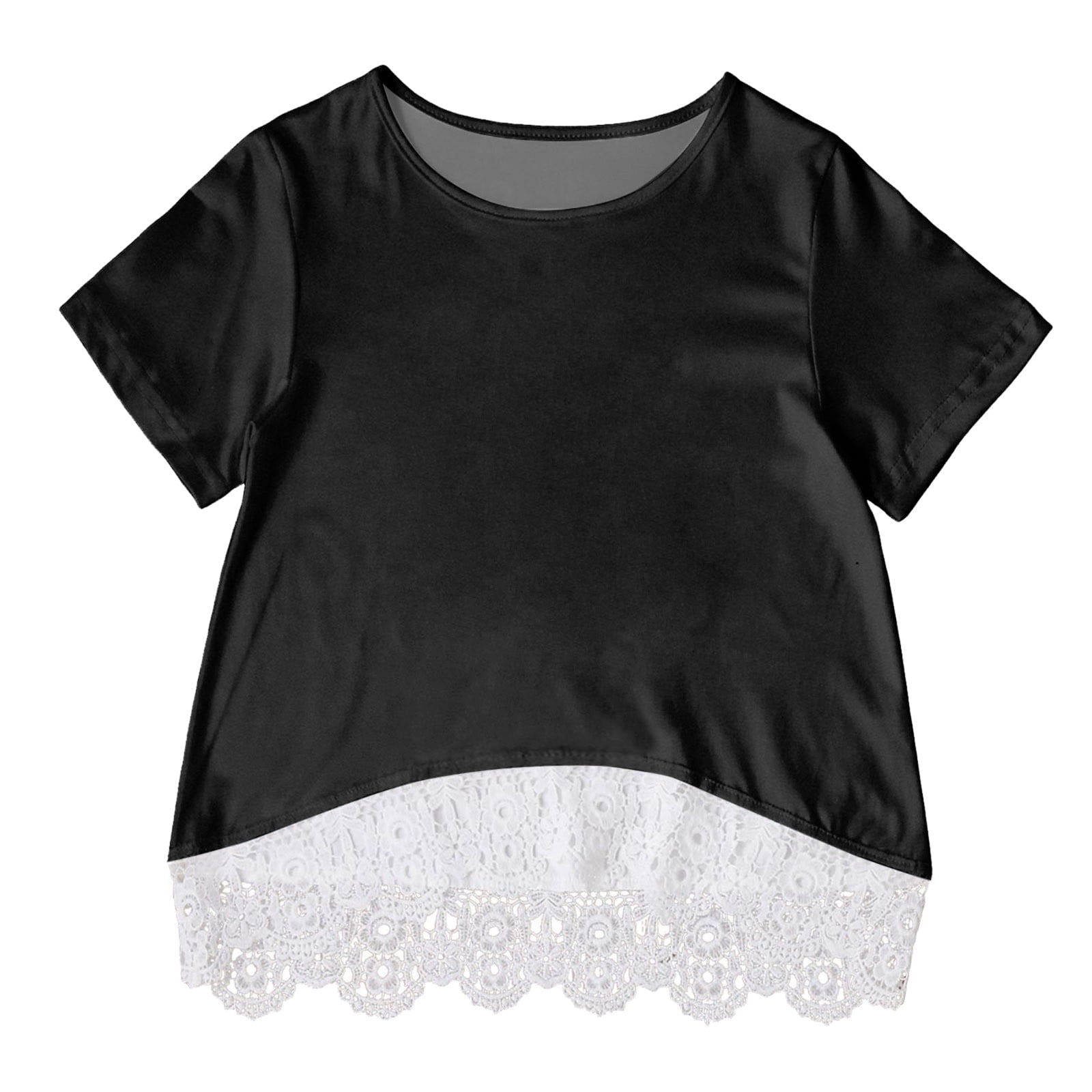 Tween School Tee Tops Black Shirts for Girls Trendy Summer Clothing ...