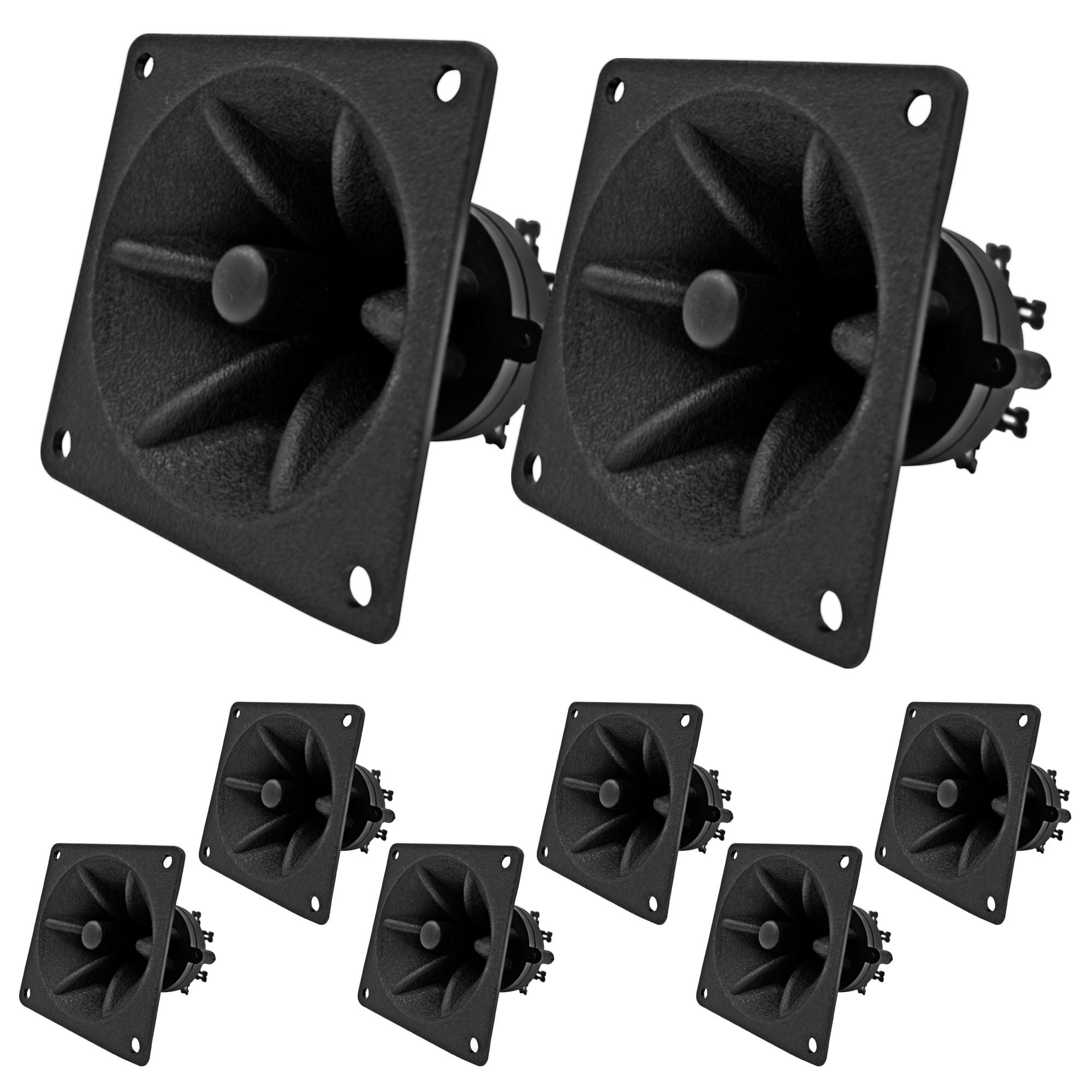 Tweeter 3.25" x 3.25" • 40W Max Component Square Driver • Piezo Horn ...