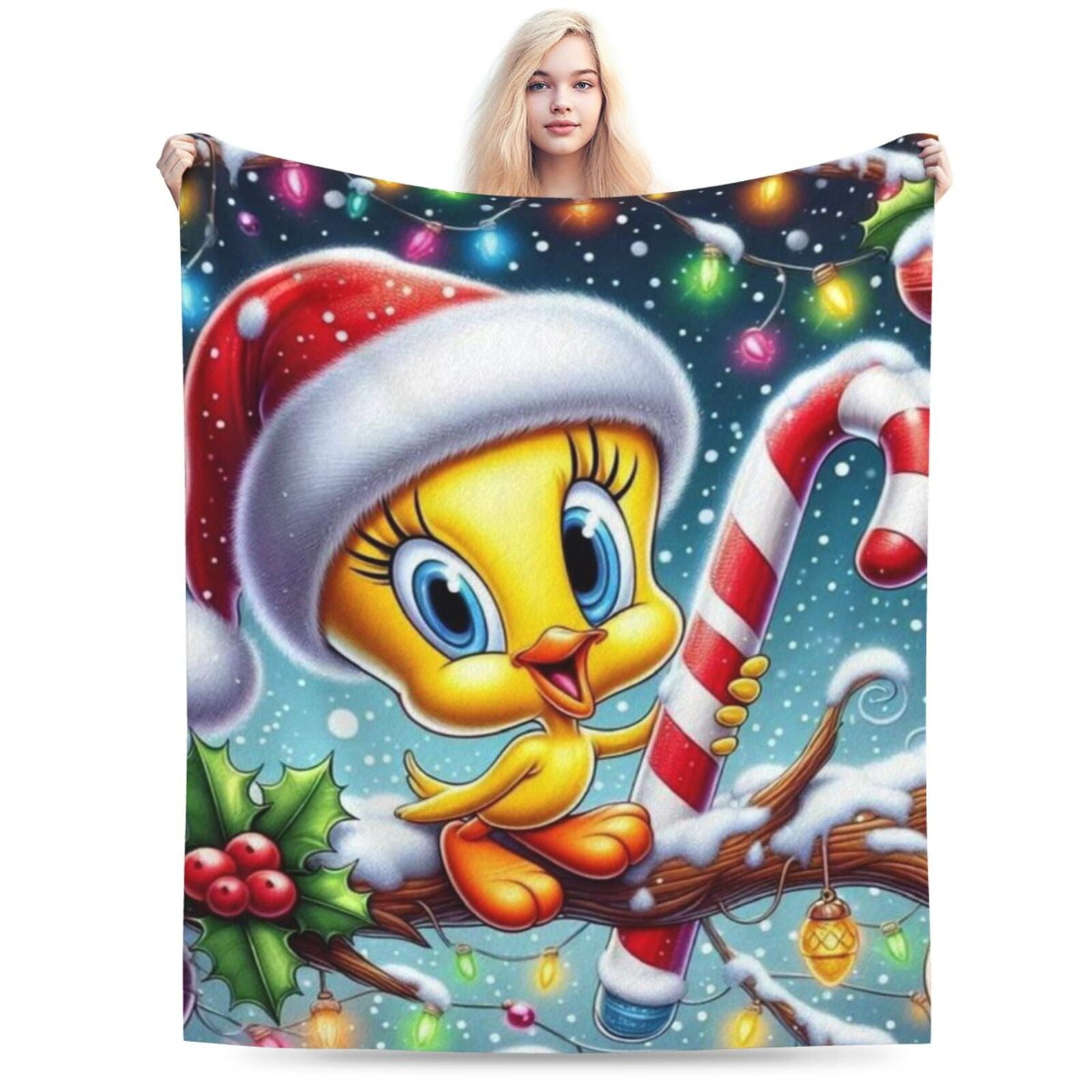 Tweety Bird Blanket, Super Soft Throw Blanket For Bed Sofa Couch, Cozy ...
