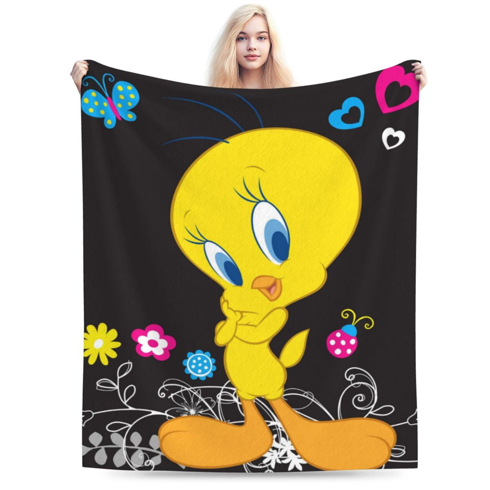 Tweety Bird Blanket, Super Soft Throw Blanket For Bed Sofa Couch, Cozy ...