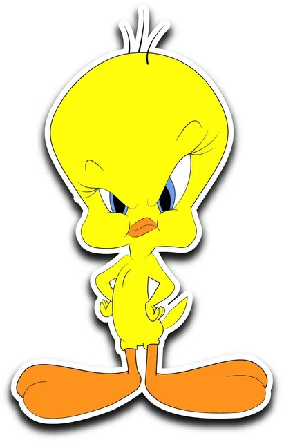 Tweety Bird Cartoon Sticker Decal Laptop Wall Car Phone Looney ...