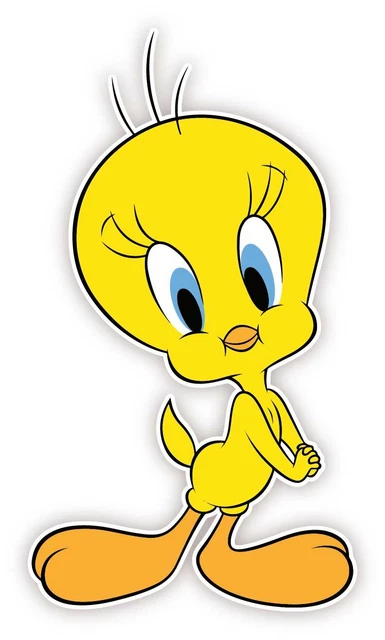 Tweety Bird Cartoon Sticker Decal Laptop Wall Car Phone Looney ...