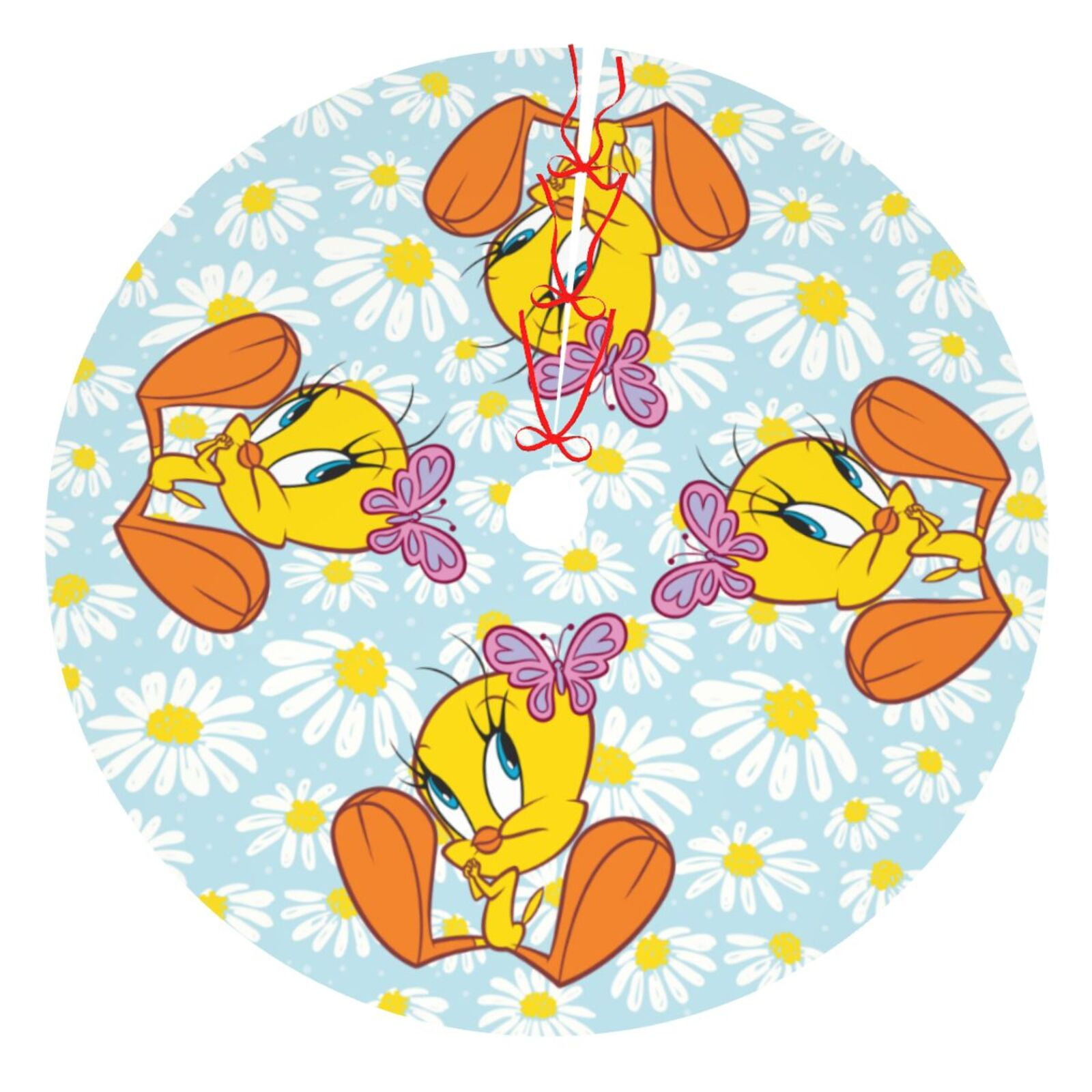 Tweety Bird Christmas Tree Skirt, Xmas Tree Skirts Mat 36" for Indoor ...
